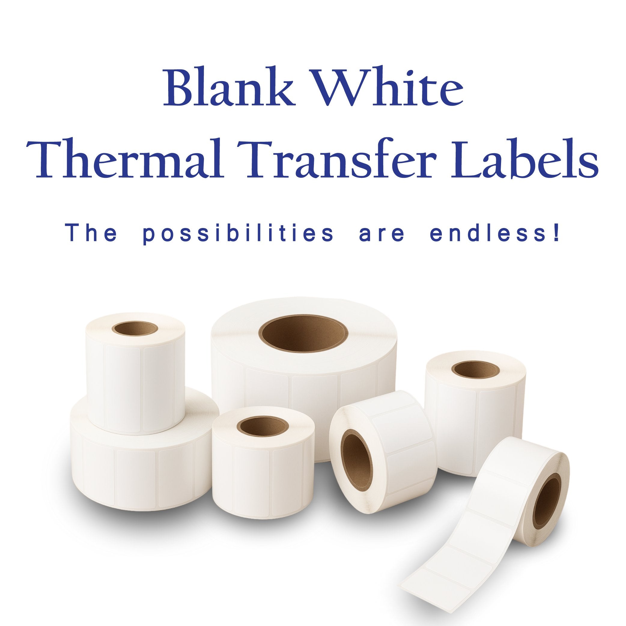 Blank White Thermal Transfer Labels – ZingaLabels.com