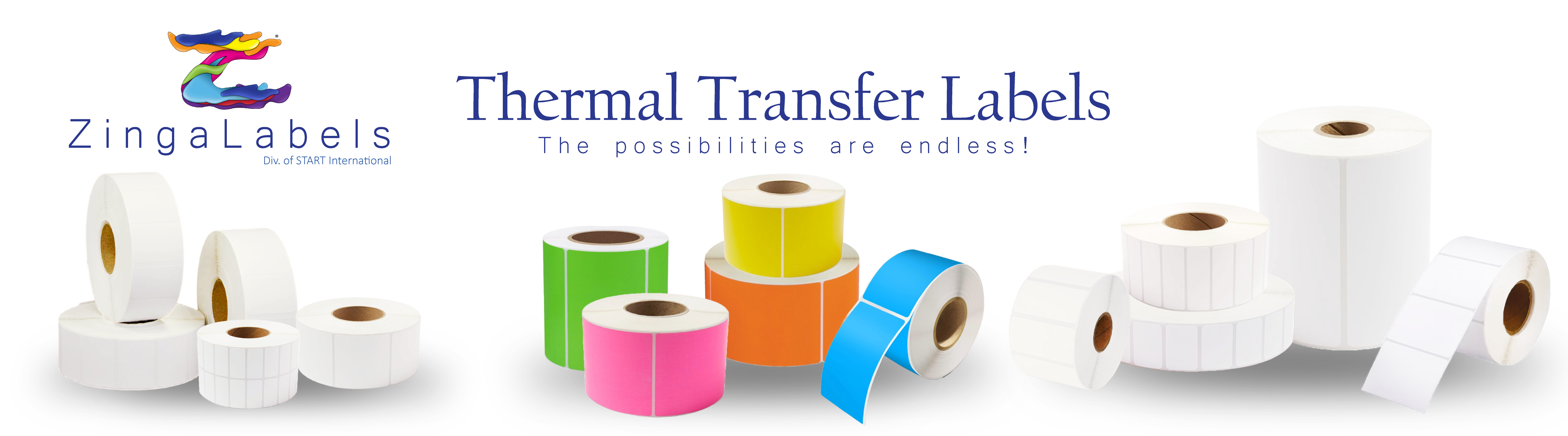 Blank Thermal Transfer Labels – ZingaLabels.com